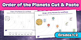 Order of the Planets Flap Book