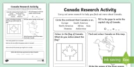 Canada Word Search - Primary Resource (teacher made)