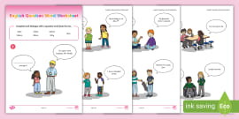 FREE Kindergarten Question Words Poster (teacher made)