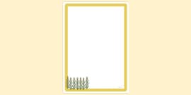 FREE! - Simple Blank Corn Page Border | Page Borders | Twinkl