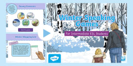 ESL Winter Speaking Games (Teacher-Made) - Twinkl