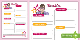 John Kent Fact File Template, John Kent (teacher made)