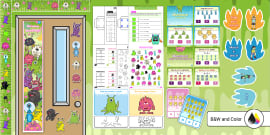 Monsters Counting Activity Mats (teacher made) - Twinkl