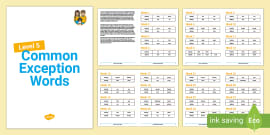 Phonics Level 5 Sight Words Mat (teacher made) - Twinkl