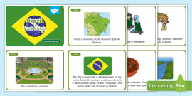 KS2 Brazil Fact Cards - Geography (teacher made) - Twinkl