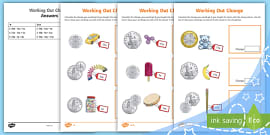 Calculating Change Differentiated Worksheet / Worksheets