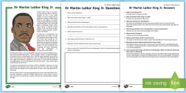 4th Grade | Martin Luther King Jr. | Reading Comprehension
