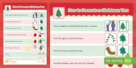 Decorate a Christmas Tree Worksheet
