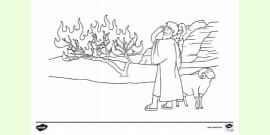FREE! - Story of Moses Colouring | KS1 Colouring Pages | Twinkl