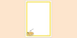 Pancake Day Page Borders (teacher made) - Twinkl