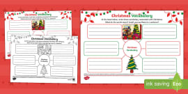 Christmas Mind Map for Kids