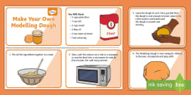 Microwave Modelling Dough Recipe Posters - Twinkl