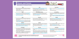 Houses and Homes Book List (teacher made) - Twinkl