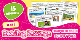 Year 2 Mixed Reading Comprehension Pack
