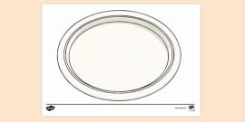 Dinner Plate Template (teacher made) - Twinkl