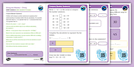 Year 2 Compare and Order Numbers Place Value Maths Mastery Challenge Cards