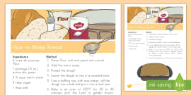 Bread Recipe Sheet (teacher made)