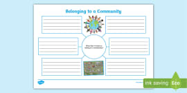 My Community Worksheet | Worksheets for EYFS and KS1