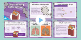 The Dangers of Smoking PowerPoint - Asthma - Classroom