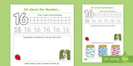 All About Number 14 Worksheet (teacher made)