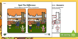 Spring Spot the Difference Activity (teacher made) - Twinkl