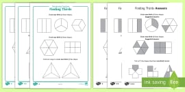 Fractions Halves and Quarters Sorting Activity