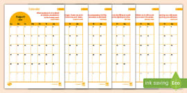 Blank Planning Template 2024 Calendar (teacher made)