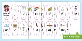 Twinkl Phonics Level 3: Double-Sided Mnemonic Flashcards