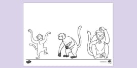 FREE! - Monkey Bars Colouring Sheet (Teacher-Made) - Twinkl