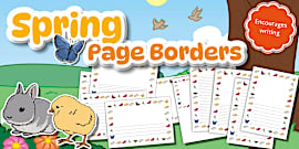 Spring Themed Border paper