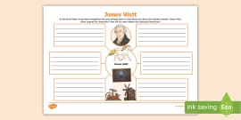 All About James Watt Differentiated Reading Comprehension Activity
