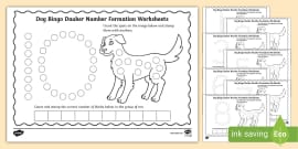 FREE! - Cat Bingo Dauber worksheets | Twinkl | Maths | EYFS