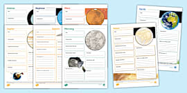 Jupiter Fact File Template - Twinkl Science