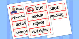 Rosa Parks Acrostic Poem Template - History Resource - Twinkl