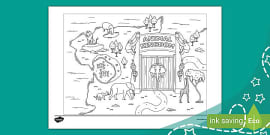 Uluru Map Colouring Sheet | Colouring Sheets