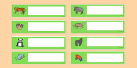 Jungle explorer labels - Jungle & Rainforest Classroom Signs