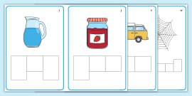 CVC Letter Shape Phoneme Game | Phoneme Frames with Pictures