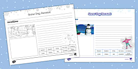 KS2 Snow Day Recount Newspaper Writing Template