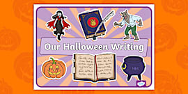 Halloween Writing Frames (teacher made) - Twinkl