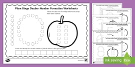 FREE! - Tractor Bingo Dauber Number Formation Worksheets