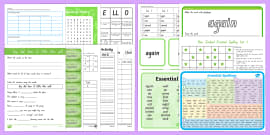 Essential Spelling List 5 Resource Pack (teacher made)