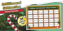 Addition and Subtraction Display Banner