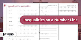Sixth Grade Inequalities on a Number Line Practice Worksheet
