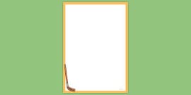 Simple Blank Sticks Page Border | Page Borders | Twinkl
