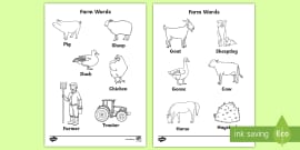 Farm Handwriting Worksheets (teacher made)