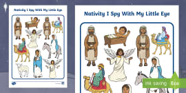 👉 Nativity I Spy and Count to 10 Activity (teacher made)