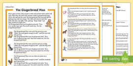 The Gingerbread Man Sequencing Differentiated Worksheets