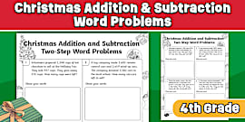 Fourth Grade Christmas Division Word Problems