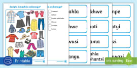 FREE! - Xhosa Verbs | Izenzi | Flashcards | South Africa