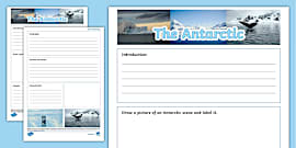 KS1 Antarctica Non-Chronological Report Template